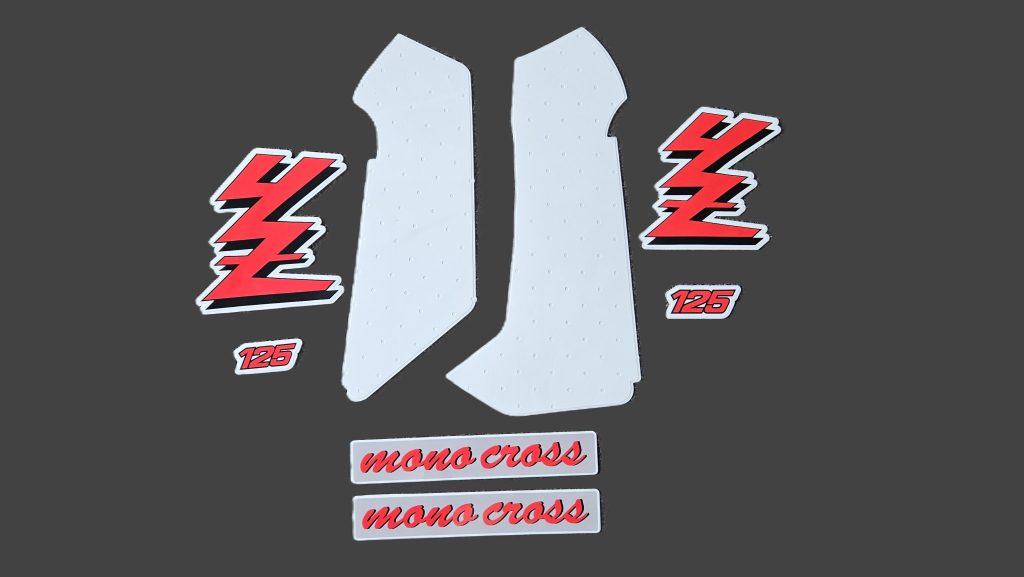 1989 Yamaha YZ125 Factory Style Graphics Kit – Mono Cross - 360 Racing
