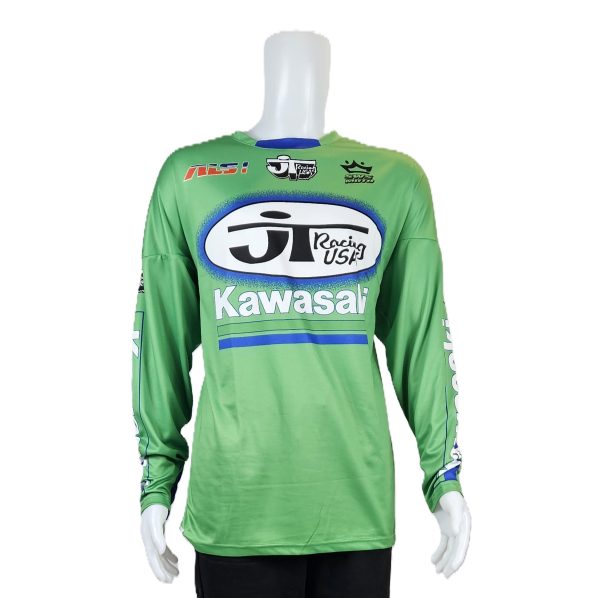 JT Racing USA Green Replica Motocross Jersey | Vintage MX Style